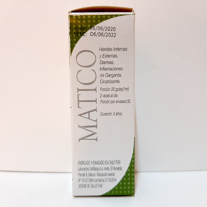 Aceite de Matico | Laboratorio Solnatura | Herbolario Mika – Tienda Mika Chile